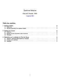 Cours Systèmes linéaires – vprof – Mathématiques en CPGE